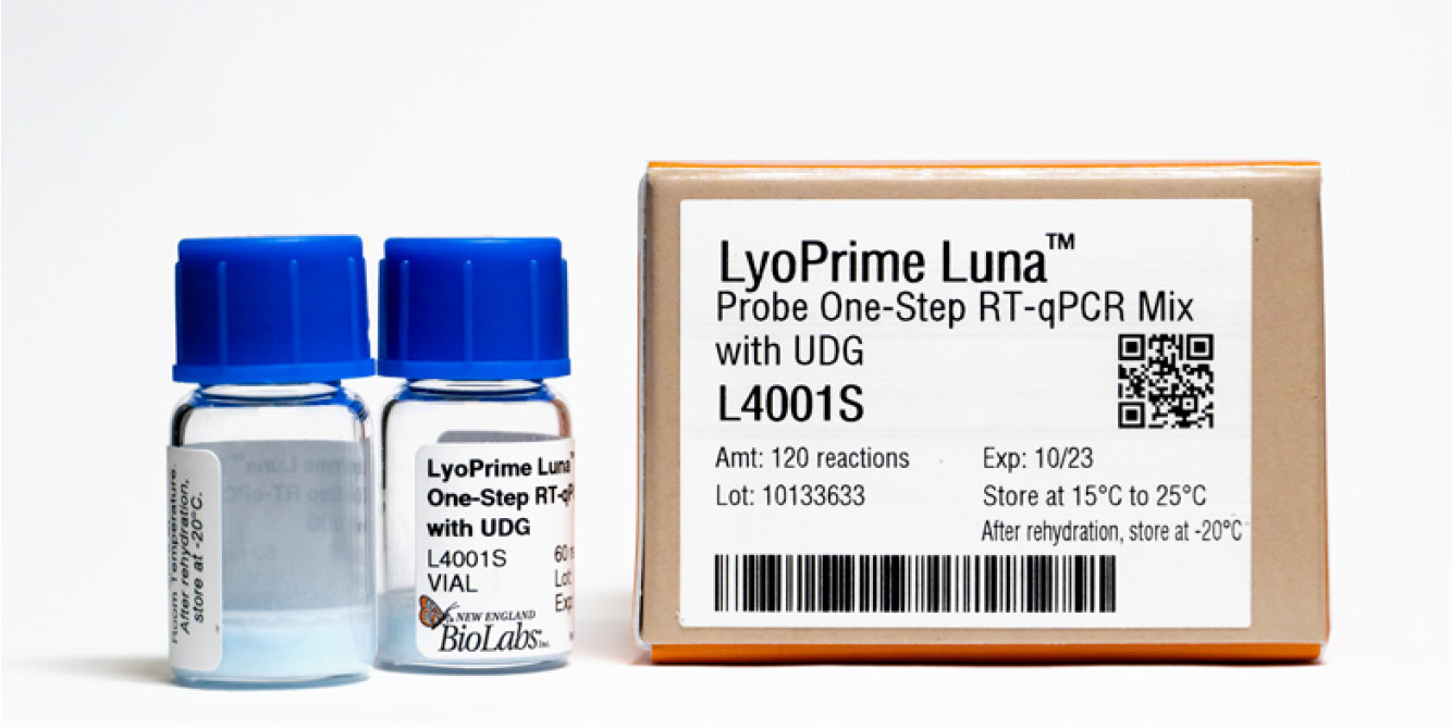 LyoPrime Luna® 探针一步法 RT-qPCR 预混冻干粉（含 UDG） | NEB