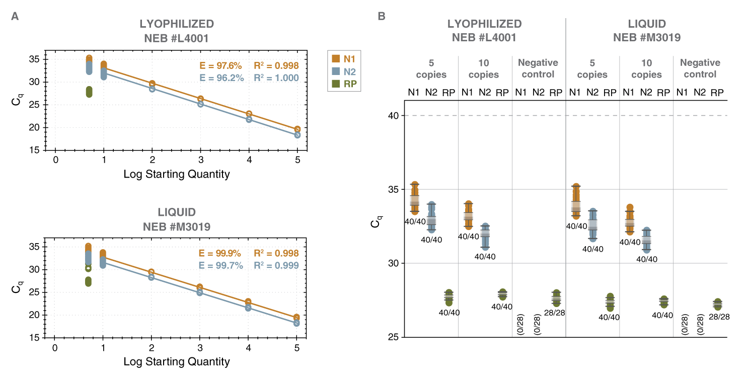LyoPrime Luna® 探针一步法 RT-qPCR 预混冻干粉（含 UDG） | NEB
