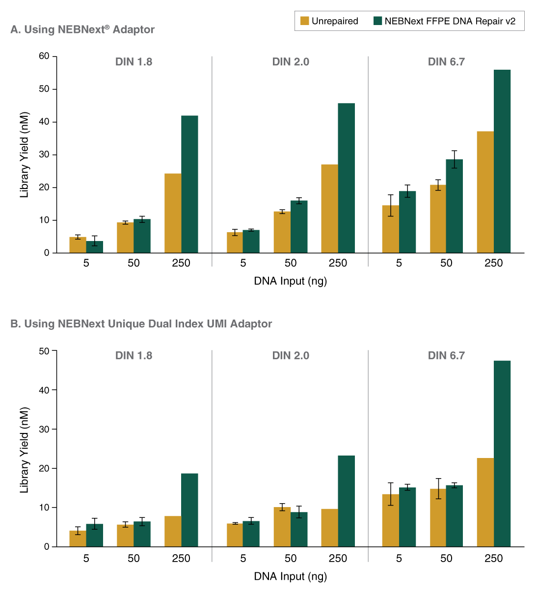 NEBNext FFPE DNA 修复模块 v2 | NEB